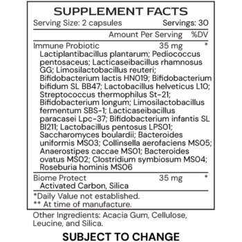 Immune µBiomic – Systemic Formulas